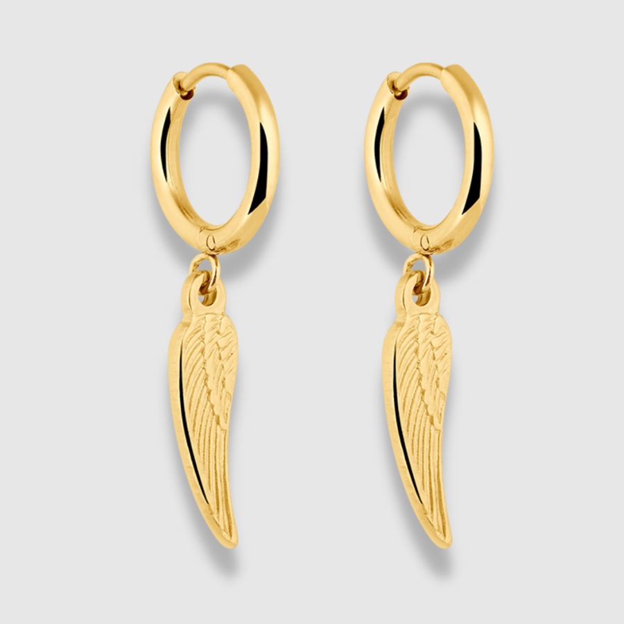 FEATHER EARRINGS GARCON DE RUE